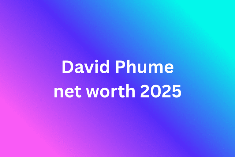 David Phume net worth 2025: Financial Overview and Analysis - The ...